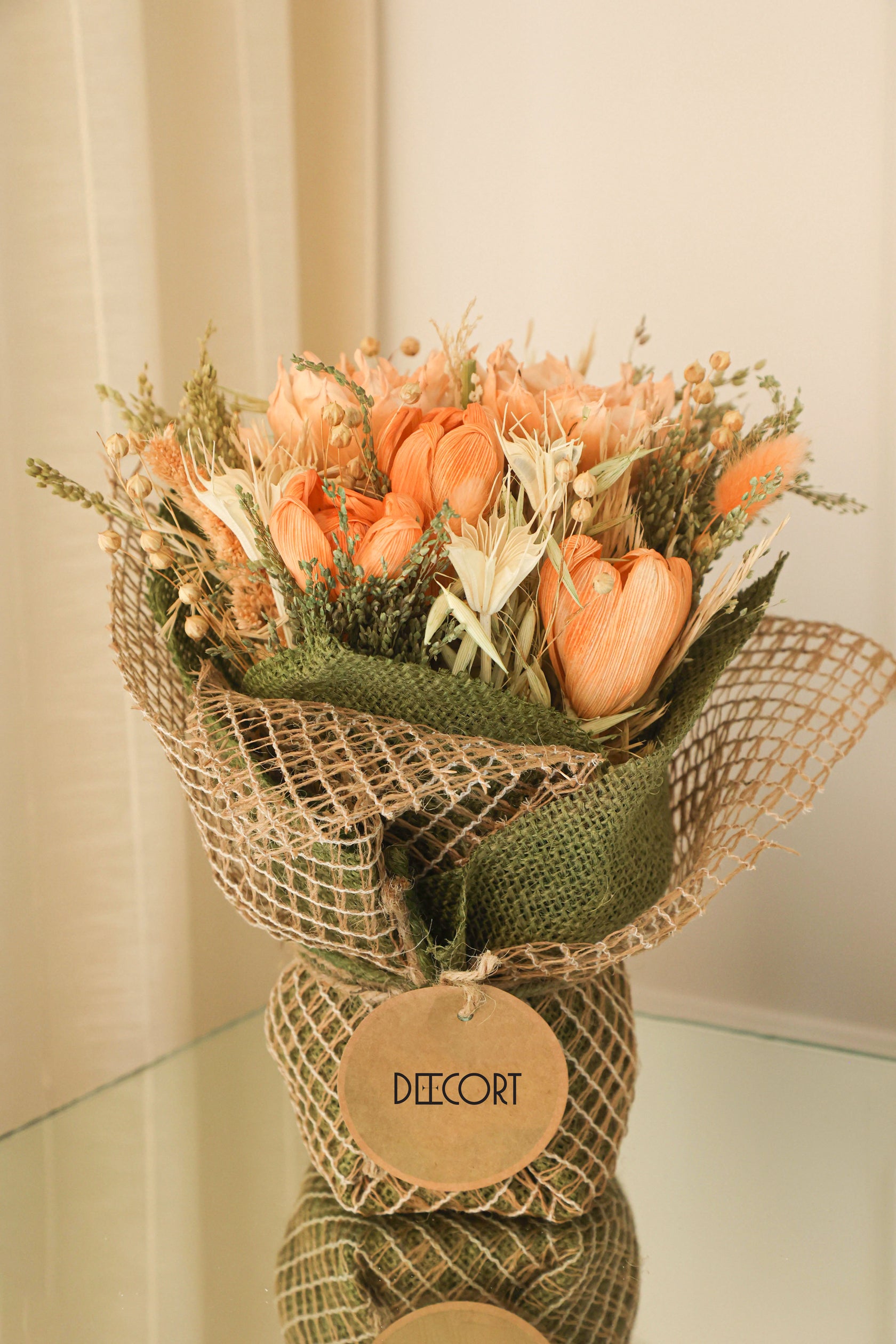 Peach Glow Floral Bouqet – Decort